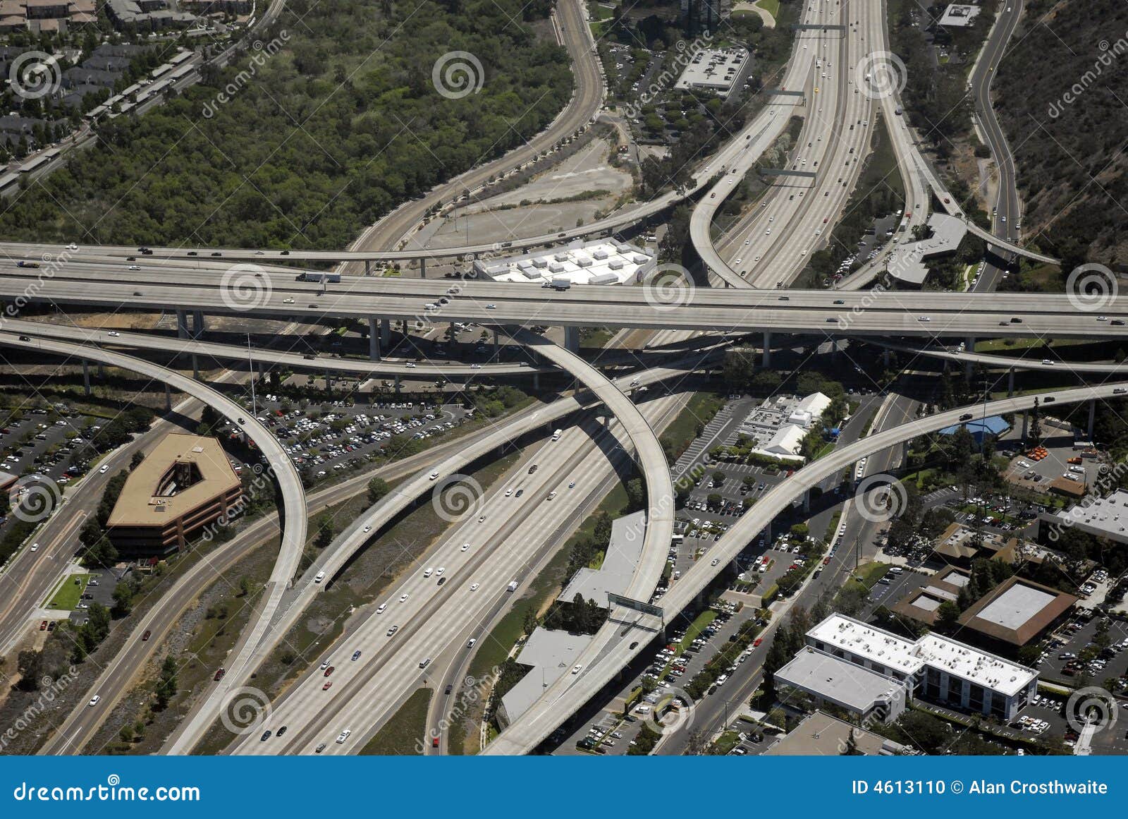 Southern California Freeway Interchange Stock Photo - Image of driving ...