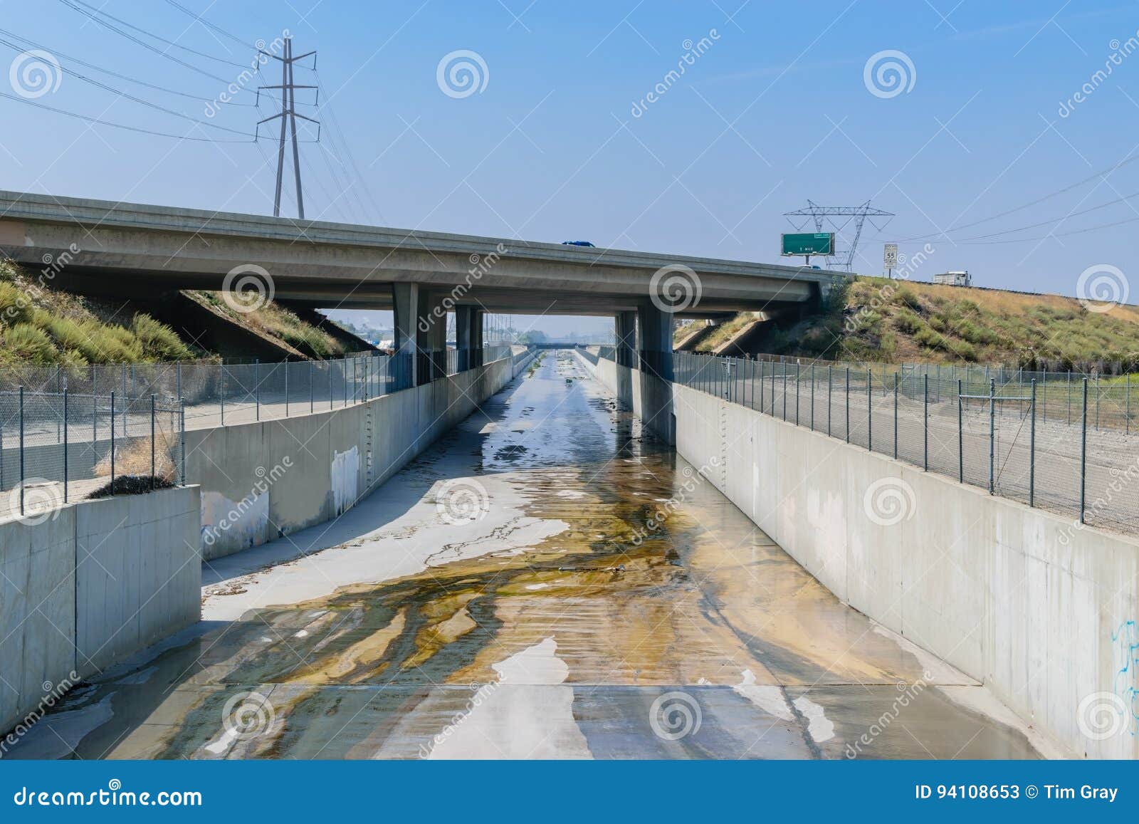 Southern California Storm Drains Stock Image - Image of system, city ...