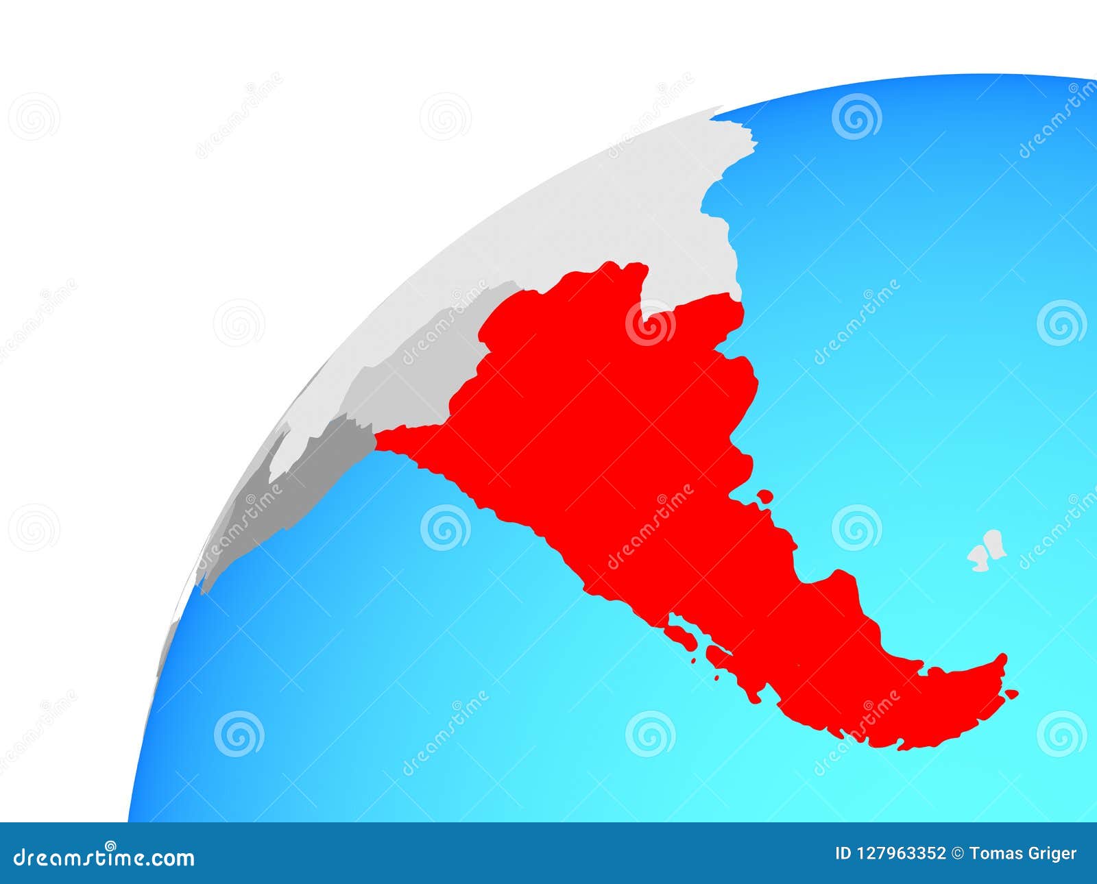 Southern Cone on globe stock illustration. Illustration of country ...