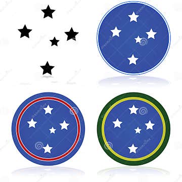 Southern cross stock vector. Illustration of symbol, south - 38114546