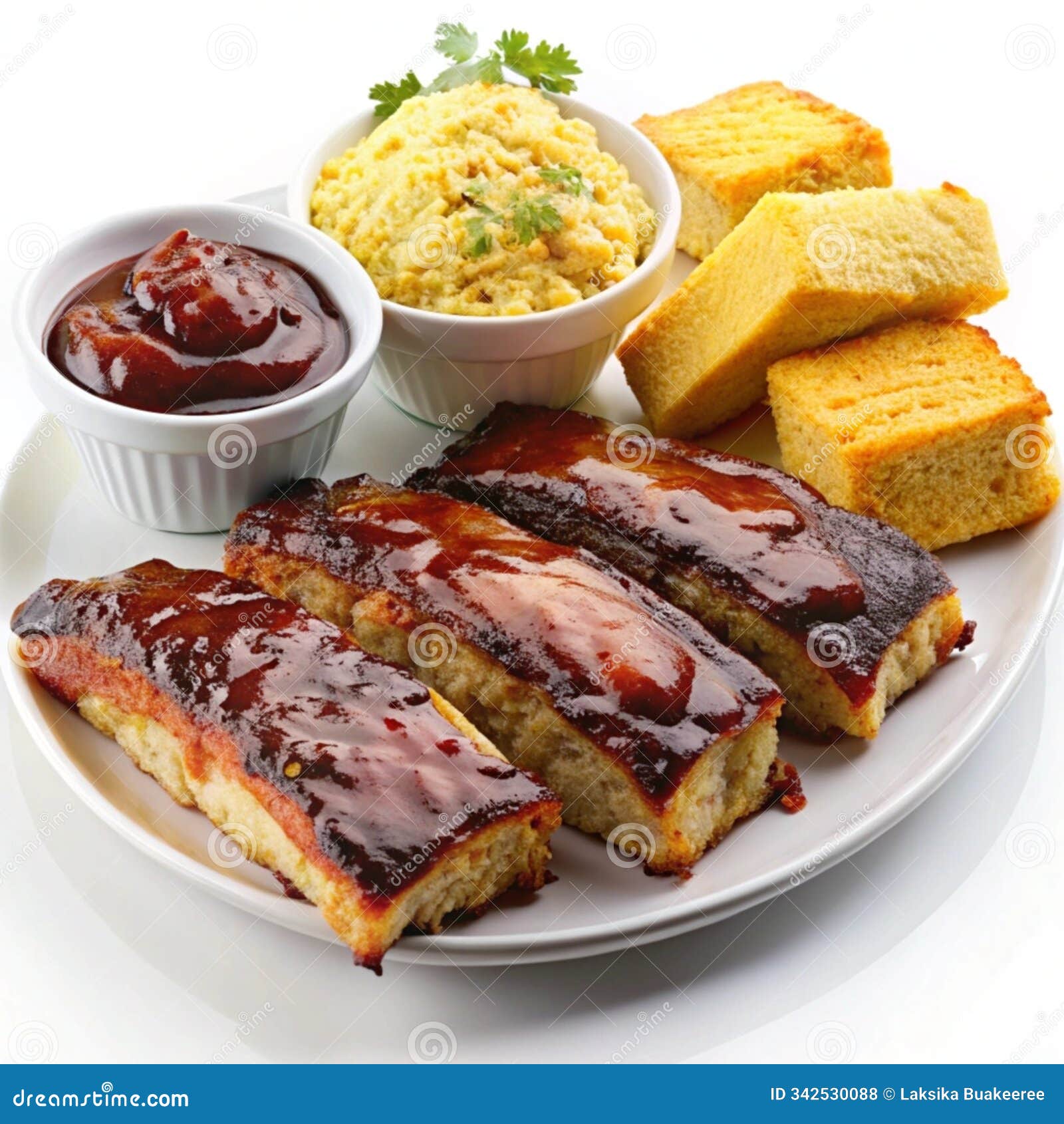 Southern Food White Background Stock Illustration - Illustration of ...