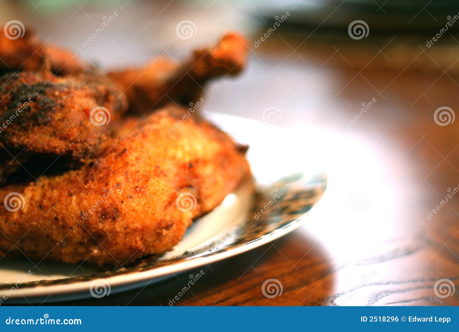 Southern Fried Chicken stock photo. Image of yellow, table - 2518296