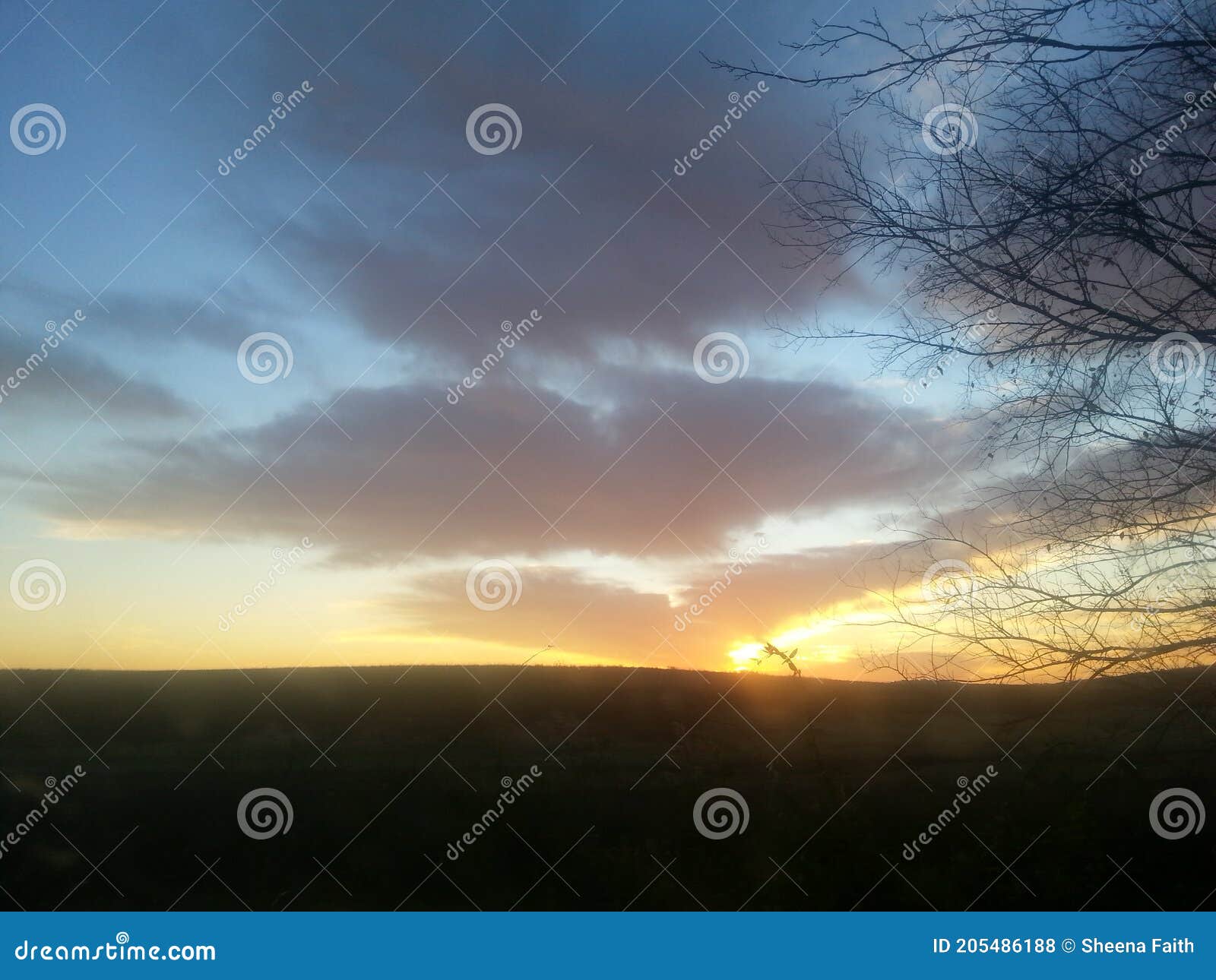 Southern indiana sunrise stock photo. Image of souther - 205486188