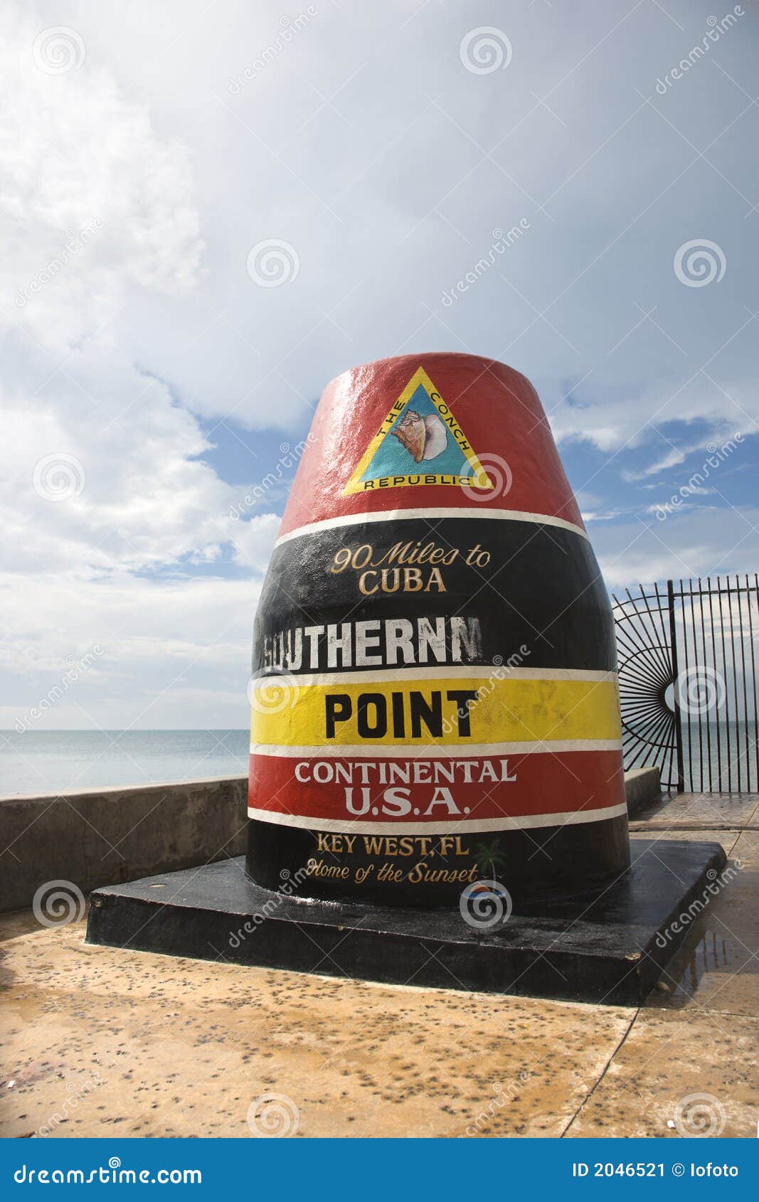 Southern landmark. stock image. Image of marker, conch - 2046521