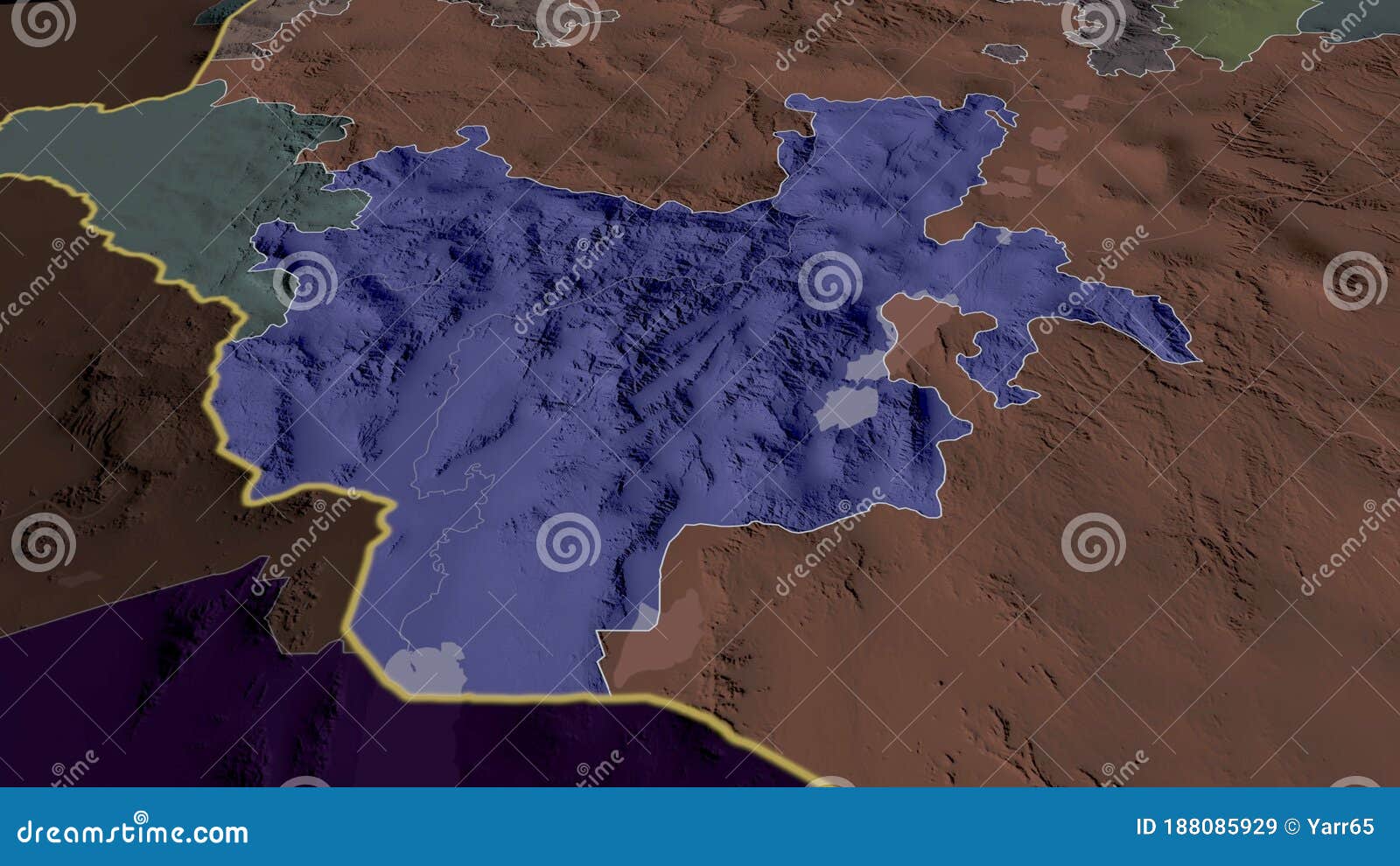 Southern Nations, Ethiopia - Highlighted. Administrative Stock ...