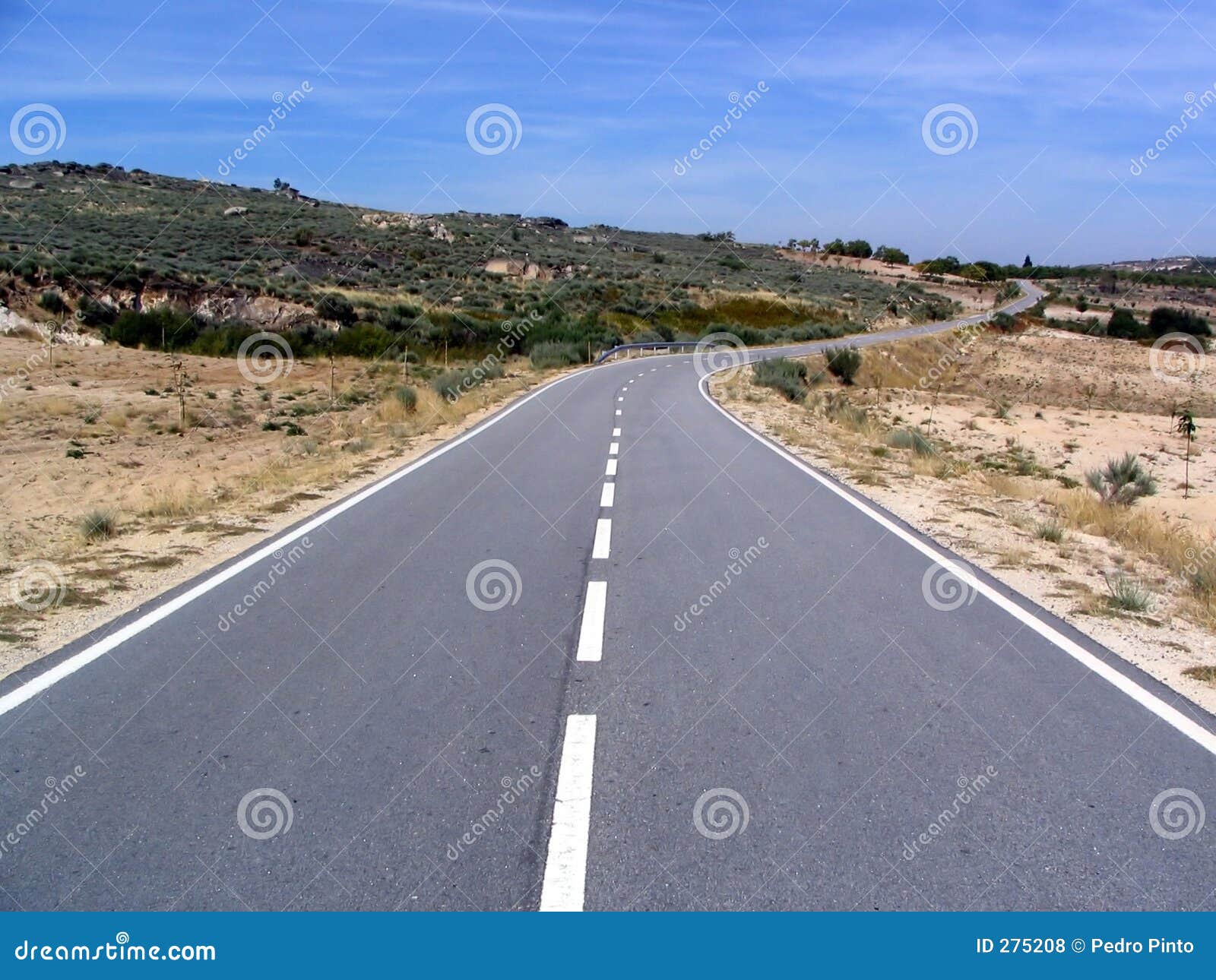 Southern road stock photo. Image of lonely, blue, travel - 275208