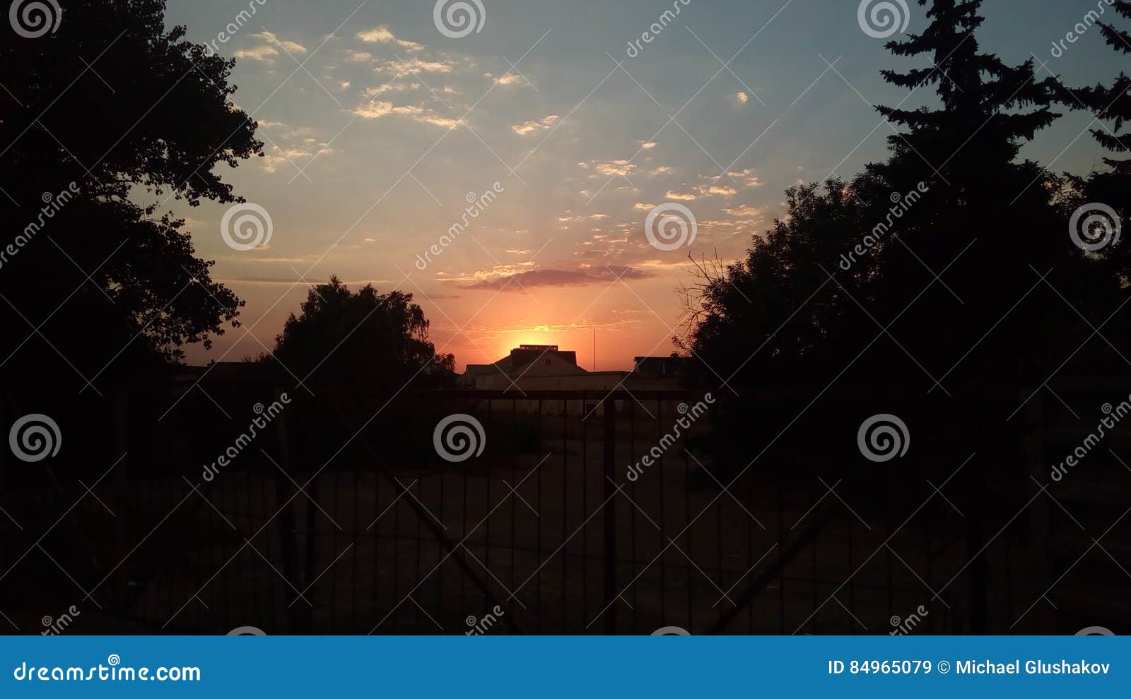 Southern sunset stock image. Image of beatiful, orange - 84965079