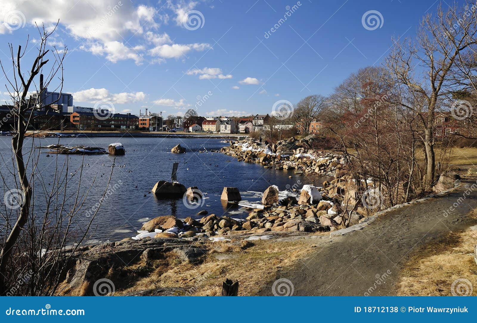 Southern Sweden City Spring Scenery Stock Photo - Image of city, ocean ...