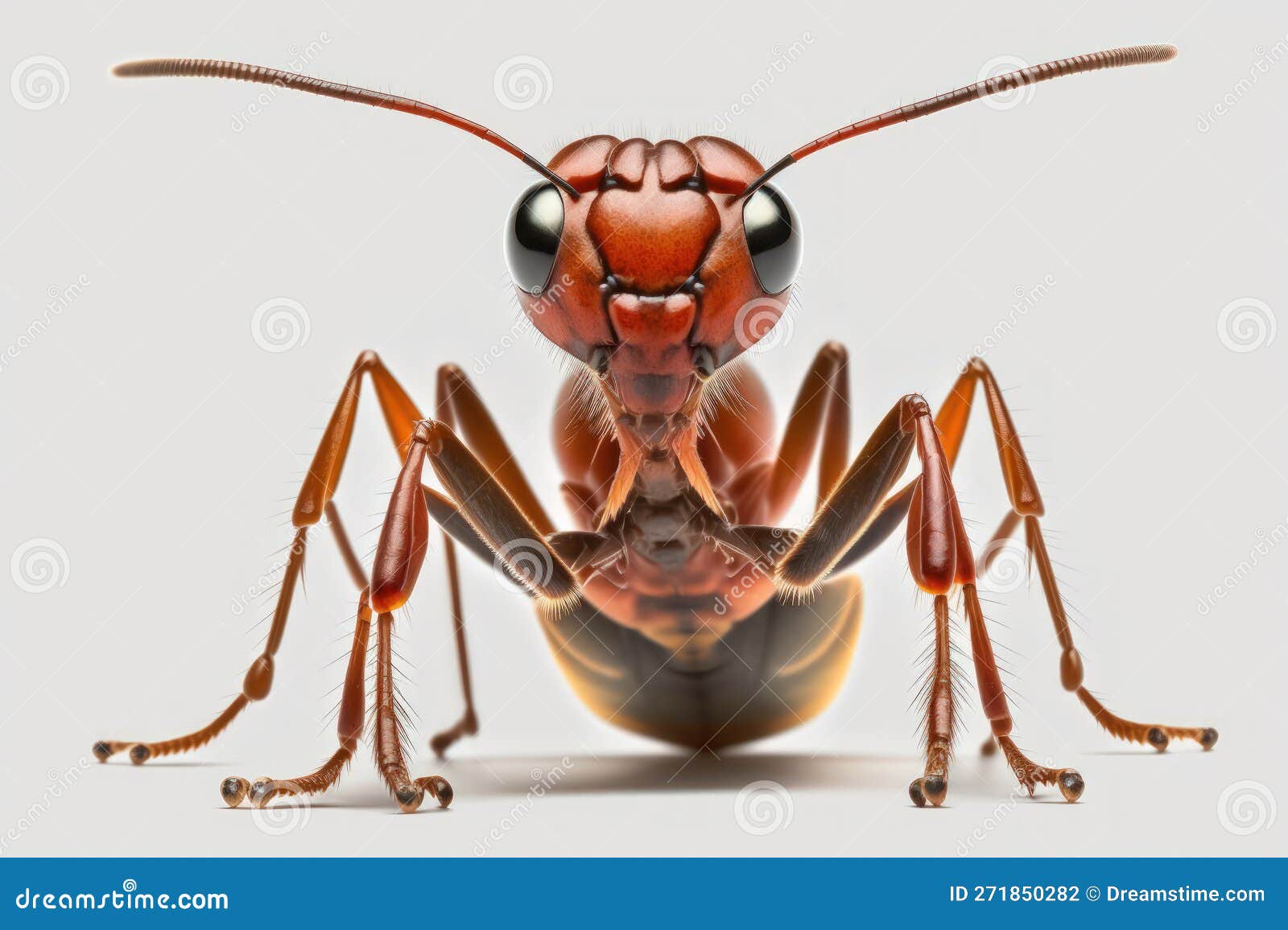Southern Wood Ant, Often Known As The Red Wood Ant, Standing Alone On ...
