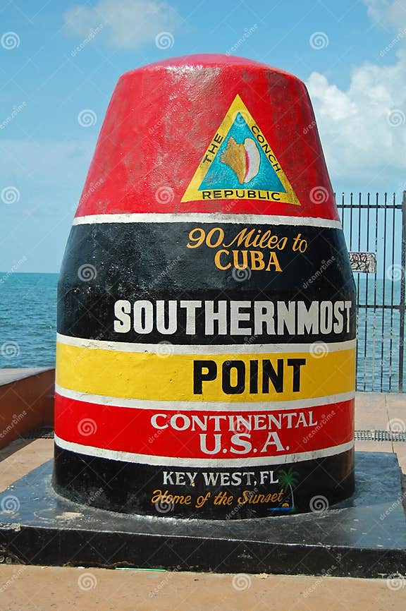 Southernmost point stock image. Image of mile, sign, road - 21346761