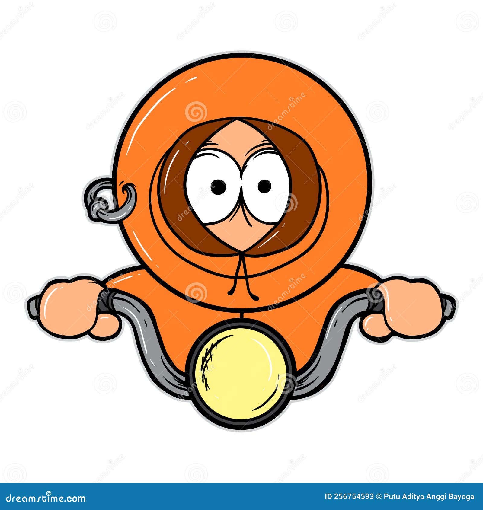 Southpark Kenny Biker Cartoon Vector | CartoonDealer.com #256754593