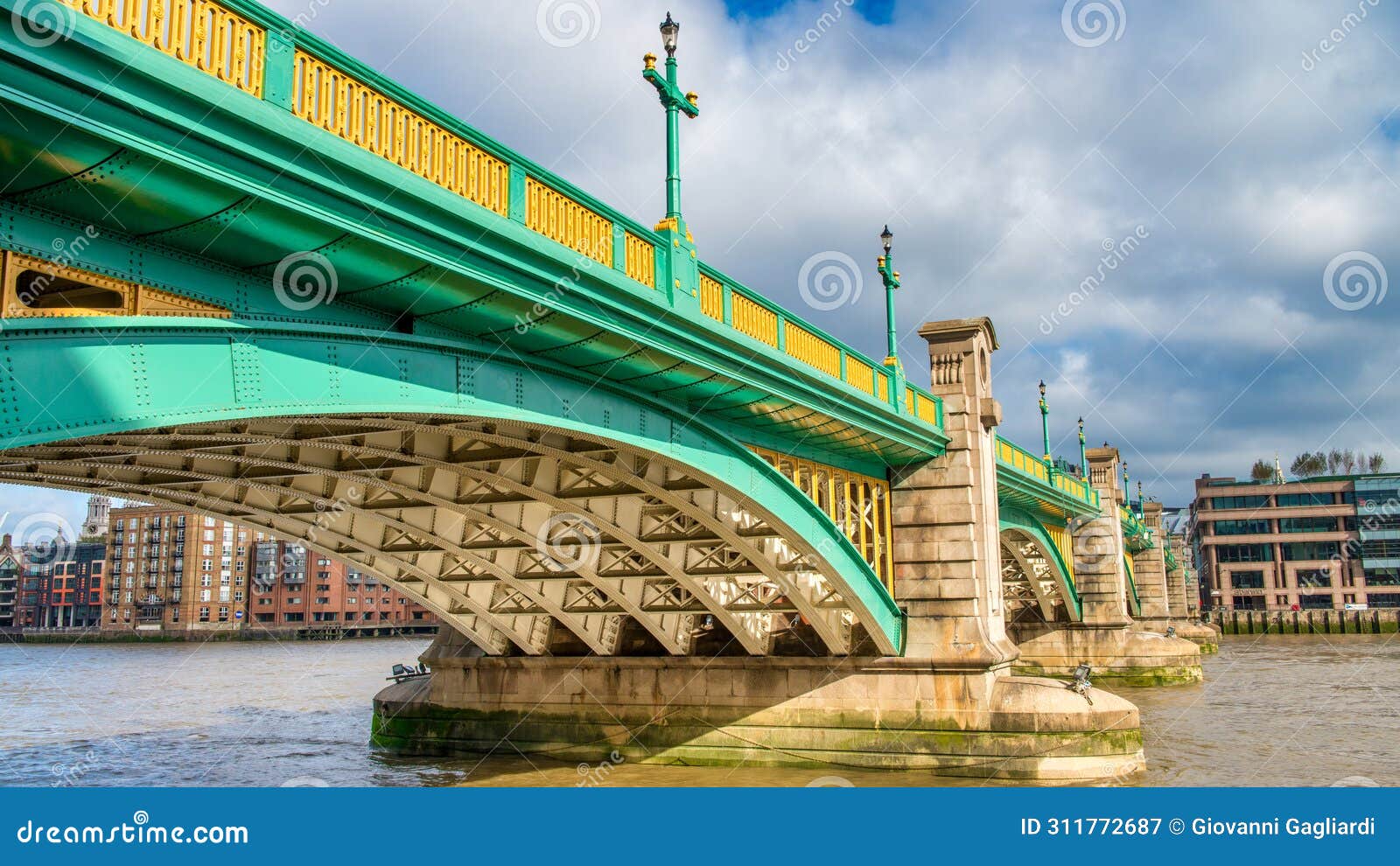 Southwark Bridge is a Famous City Attraction Editorial Photography ...