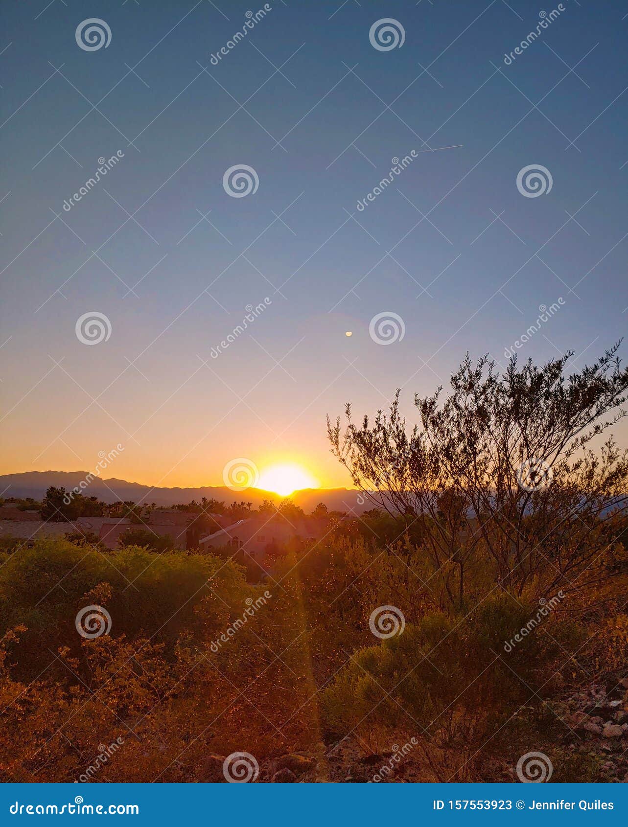 Southwest Desert Sunset stock image. Image of southwest - 157553923