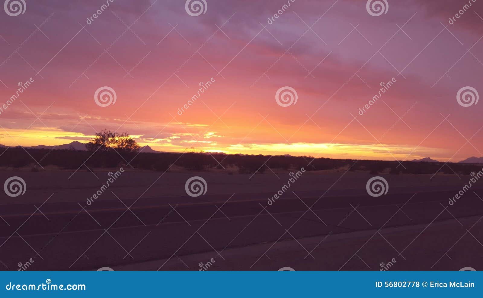 Southwestern Arizona Monsoon Sunset Stock Photo - Image of monsoon ...