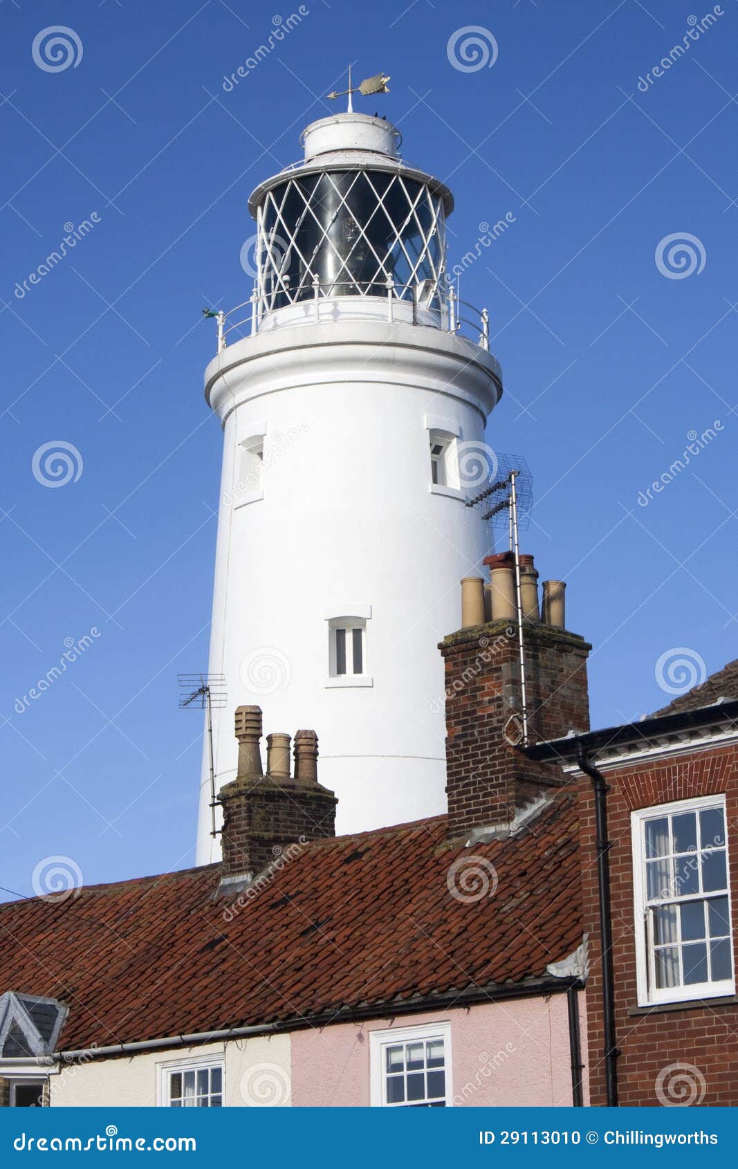 Southwold Lighthouse, Suffolk, England Stock Photo - Image of southwold ...