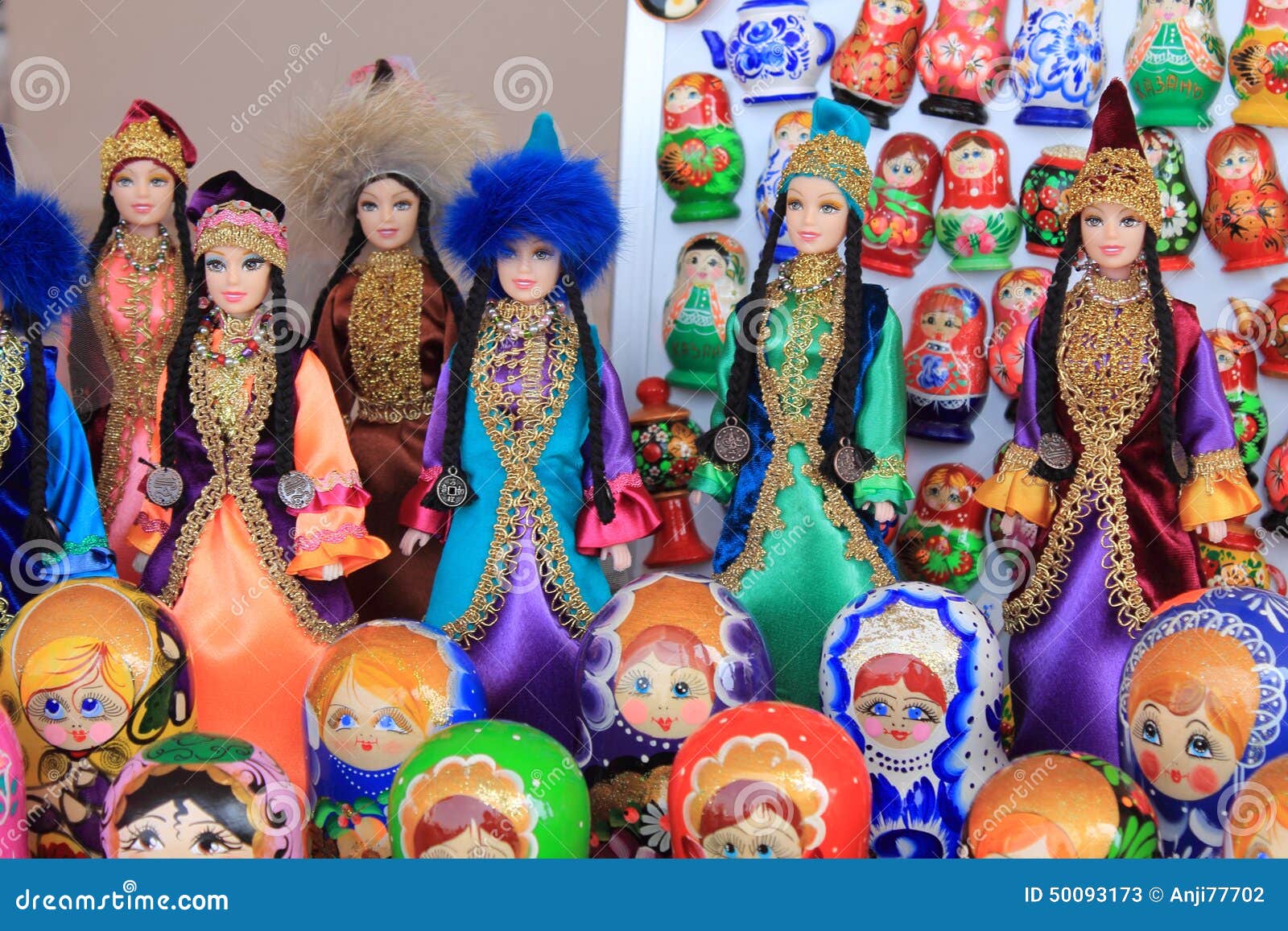 Souvenirs-matryoshka Dolls With The Image Of Russian President Vladimir ...