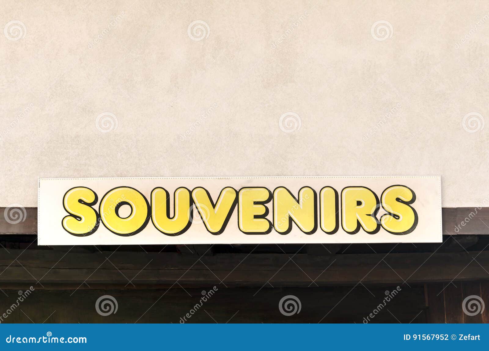 Souvenirs Shop Sign stock photo. Image of sign, copyspace - 91567952