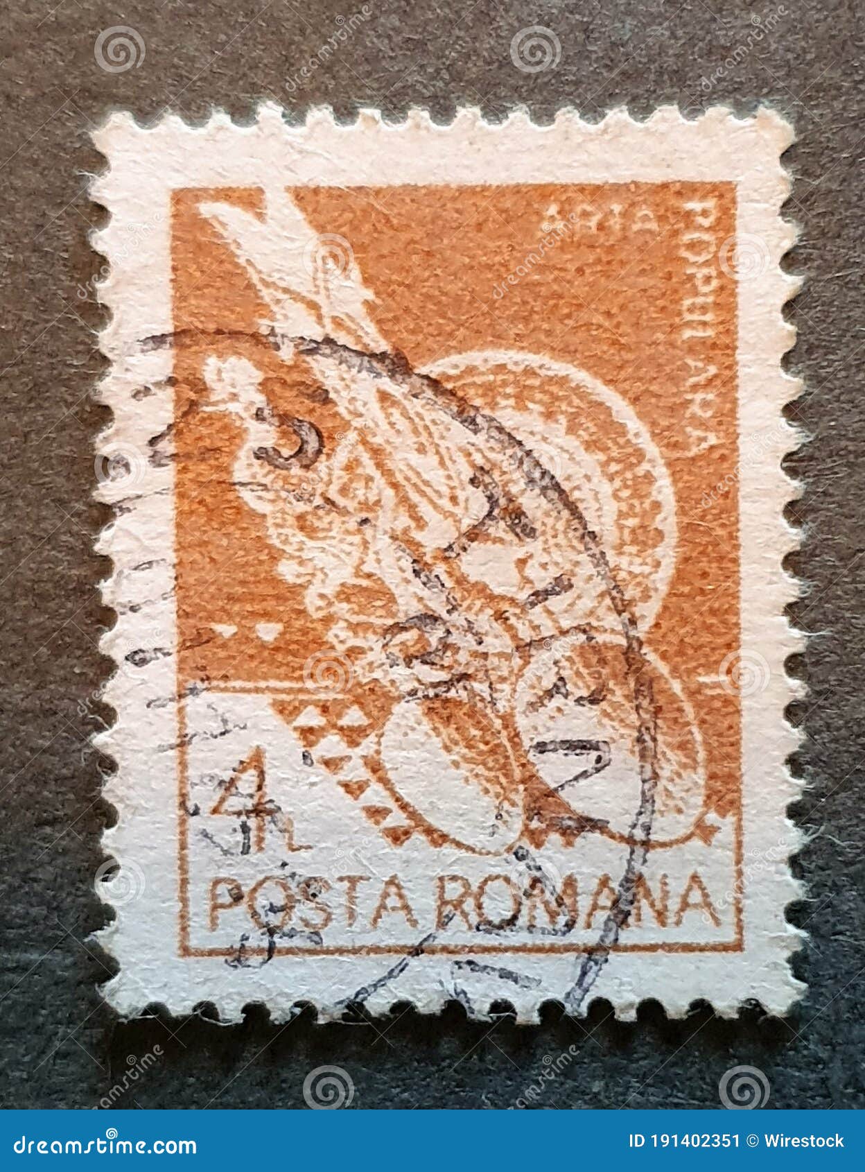 SOVATA, ROMANIA - Jul 02, 2020: Old Romanian Stamp from 1982 with ...