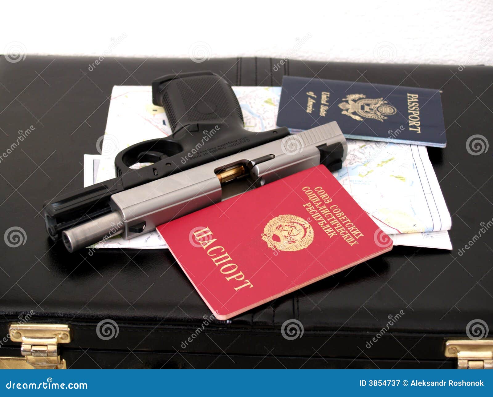 Soviet agent 0077 stock image. Image of case, traine, soviet - 3854737