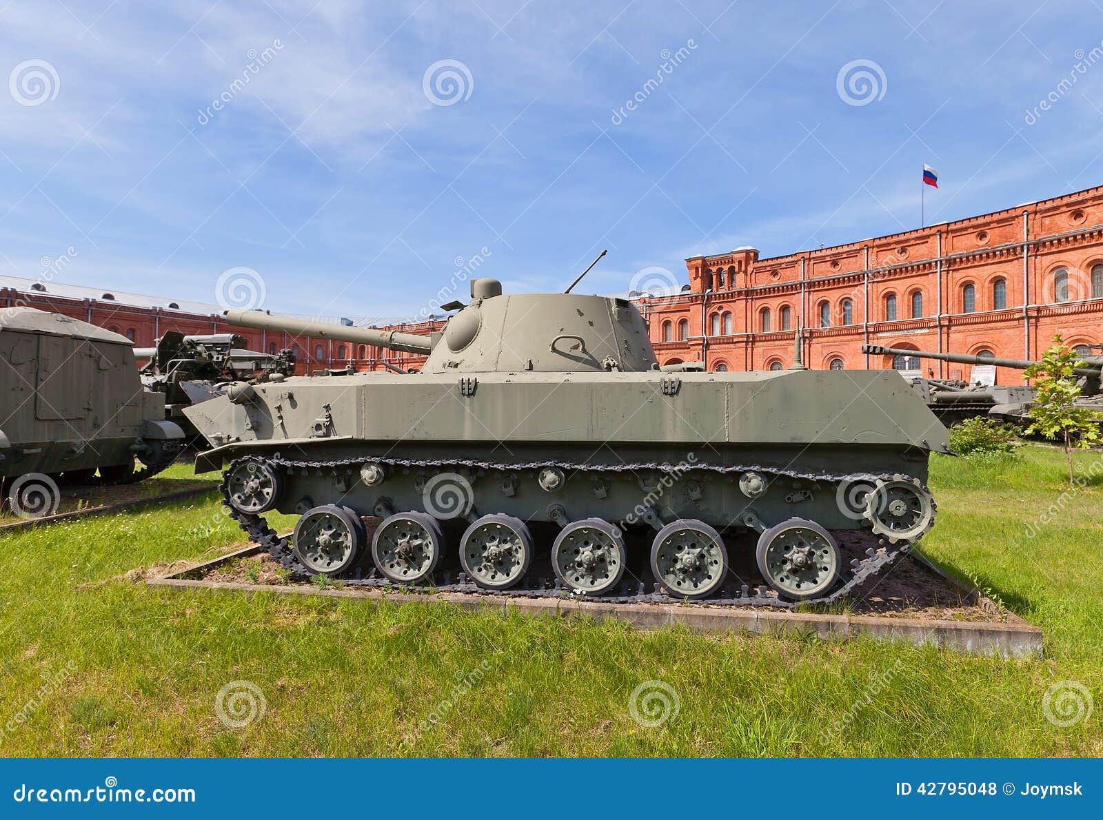 Soviet Amphibious Self-propelled 120 Mm Mortar 2S9 NONA-S Stock Photo ...