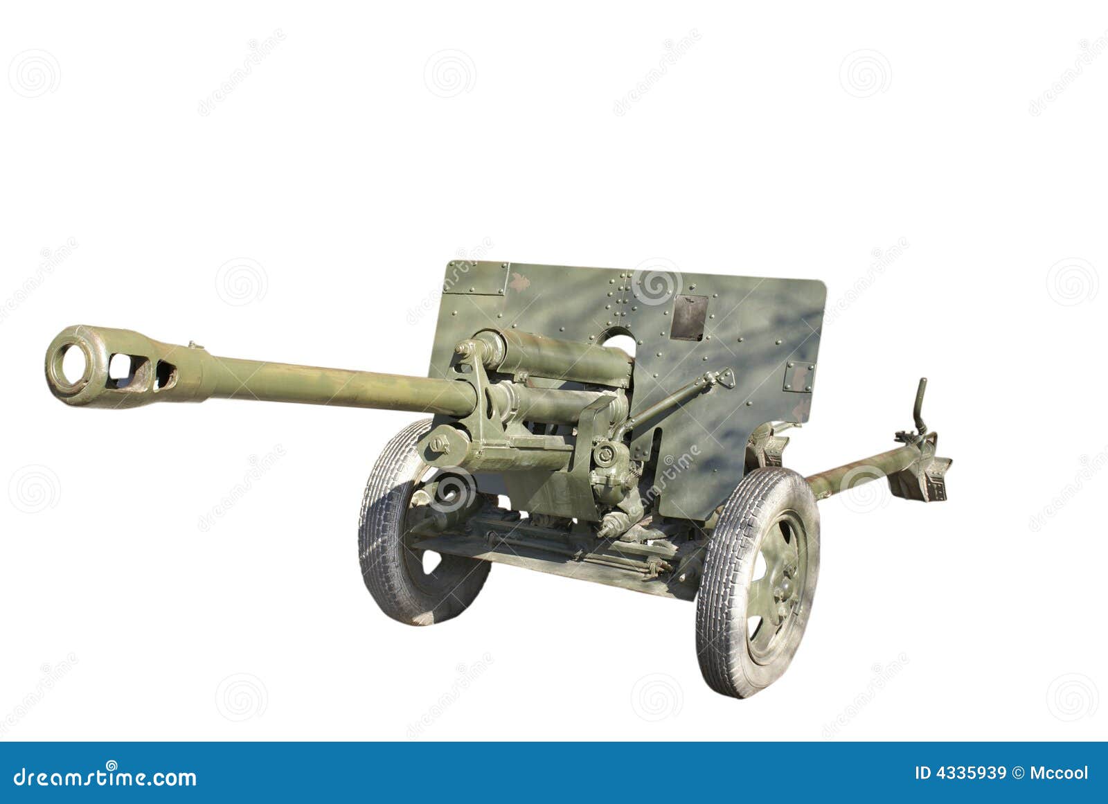 Soviet Antitank Cannon from WWII Stock Image - Image of cannon, tank ...