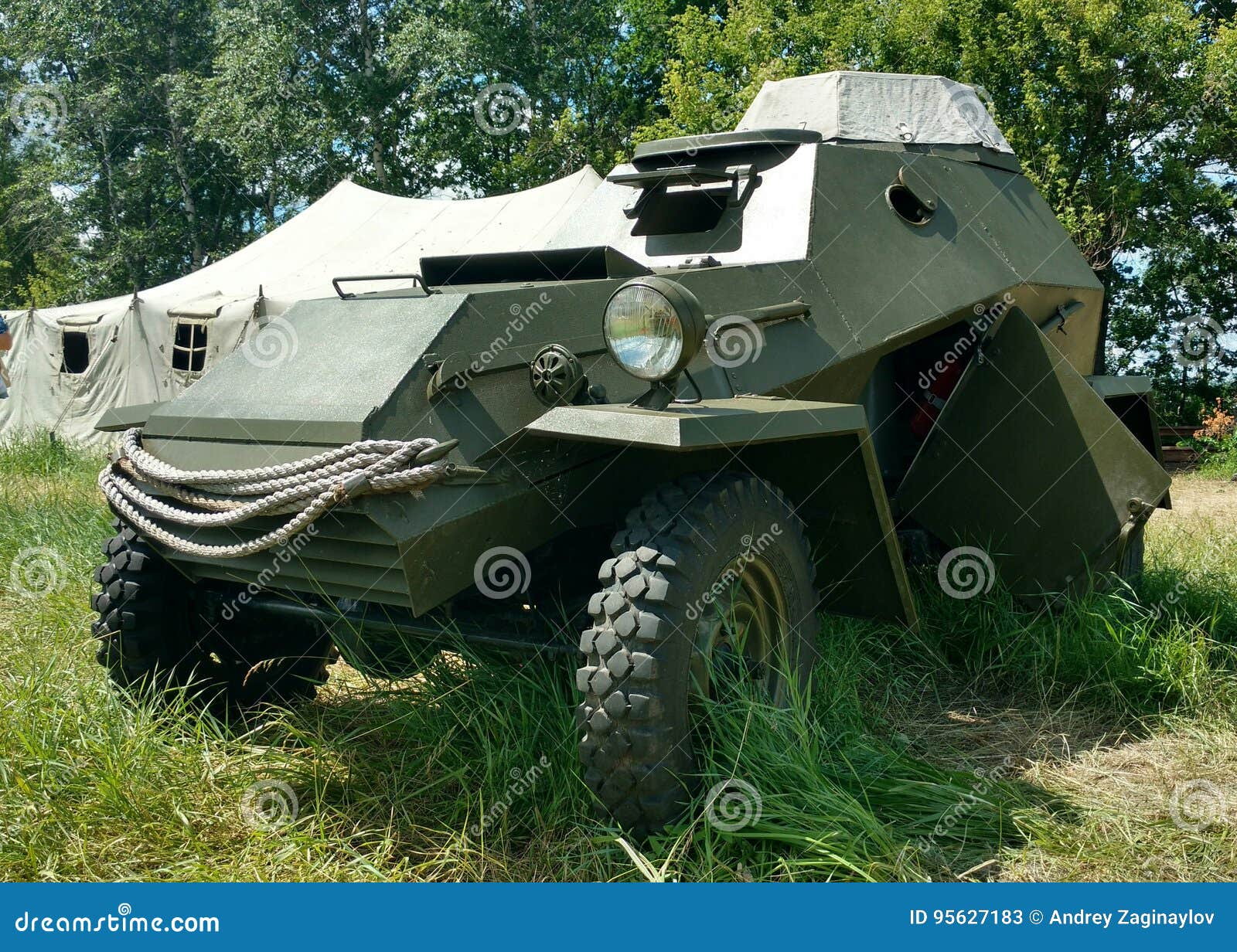 Soviet Armored Car BA-64 of the Second World War. Editorial Stock Photo ...