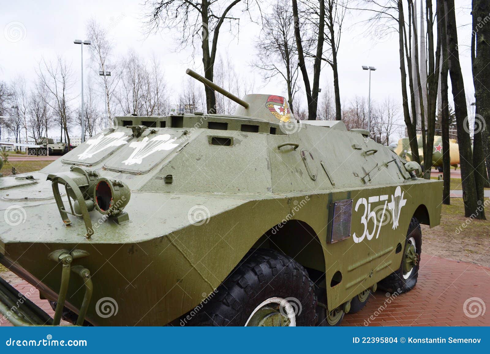 Soviet Armored Troop-carrier Stock Photo - Image of conflict, green ...