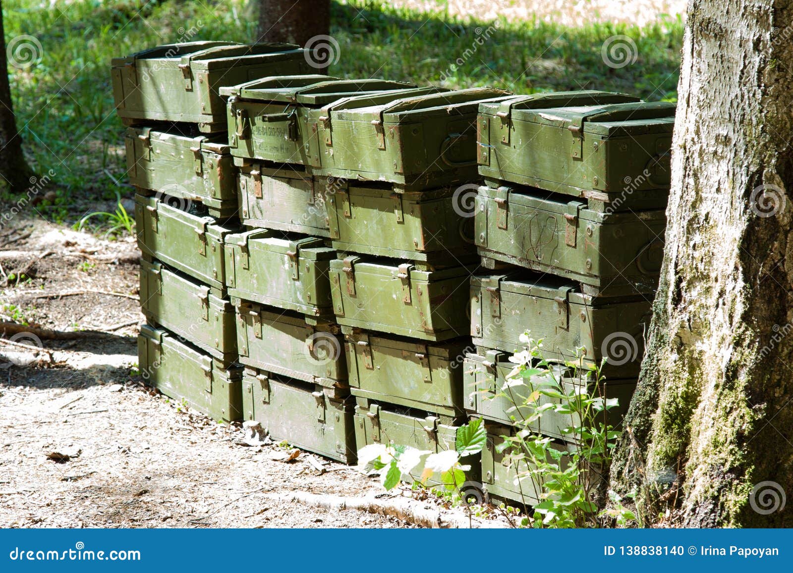 Soviet Army Ammunition Boxes in Military-patriotic Recreation Park of ...