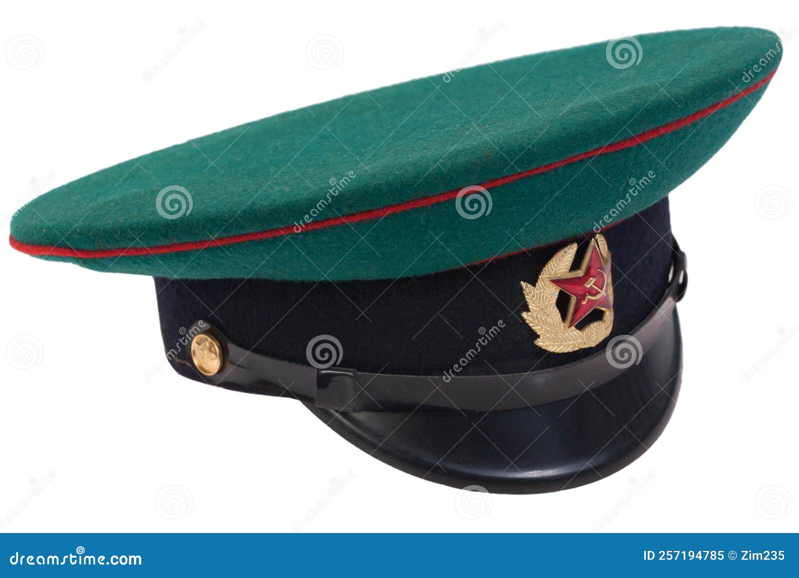 Soviet Army Border Guard Soldiers Forage Cap Stock Image - Image of ...