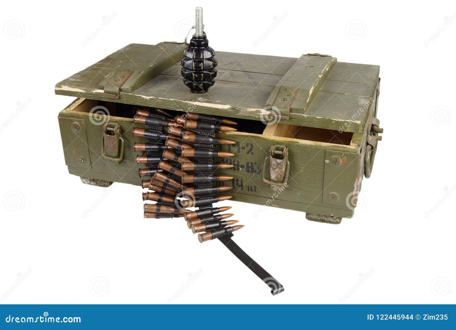 Soviet Army Box of Ammunition Stock Photo - Image of background, army ...