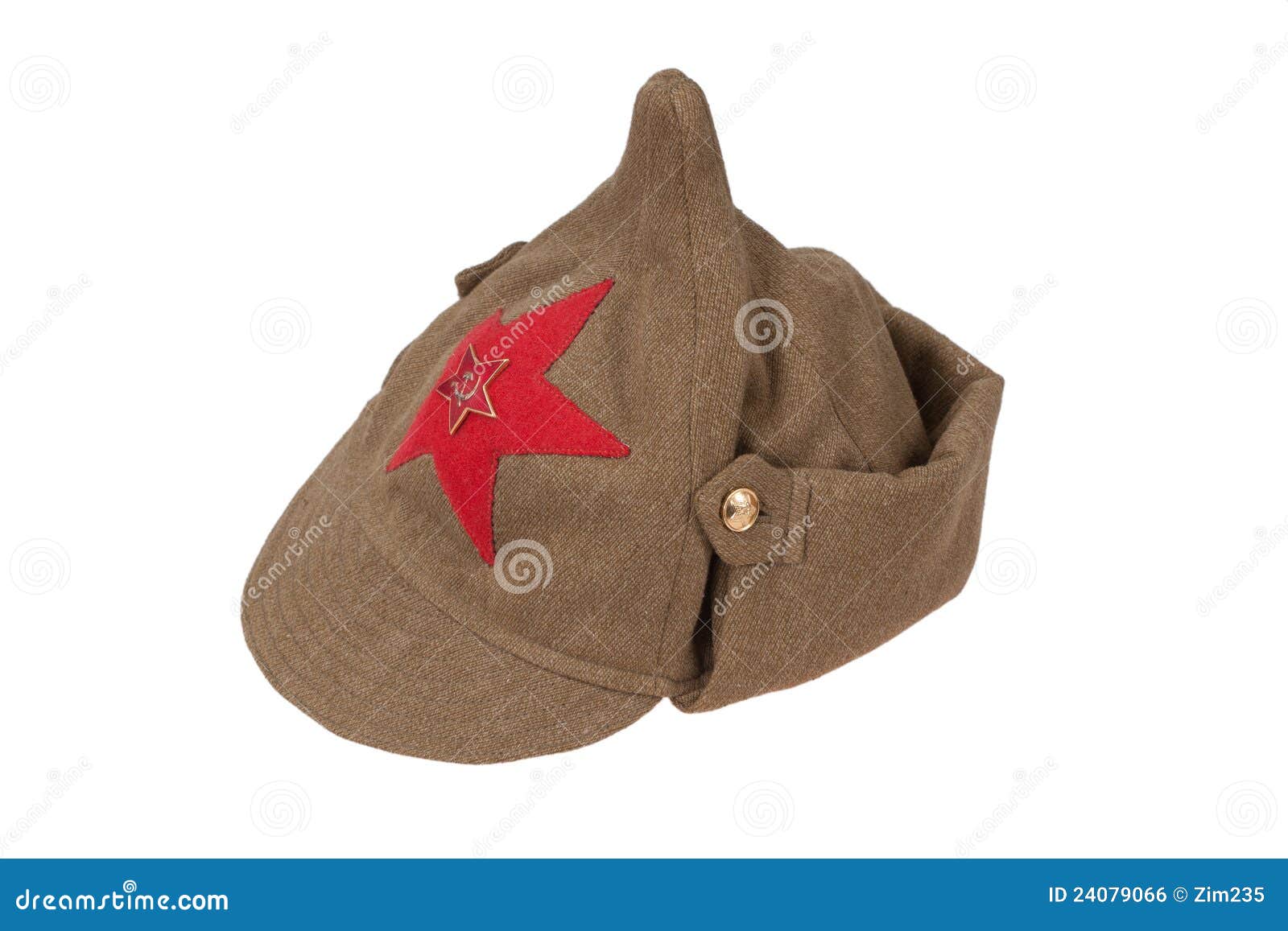 Soviet army cap stock photo. Image of vintage, soldier - 24079066