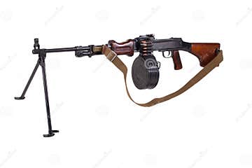 Soviet Army Machinegun RPD-44 Stock Image - Image of strike, scope ...