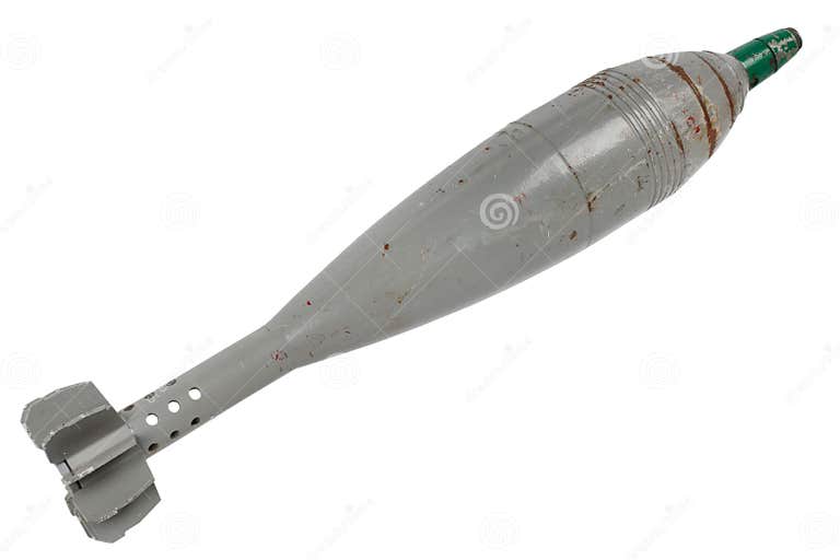 Soviet Army 120 Mm Mortar Shell Type 1938 Year Stock Photo - Image of ...