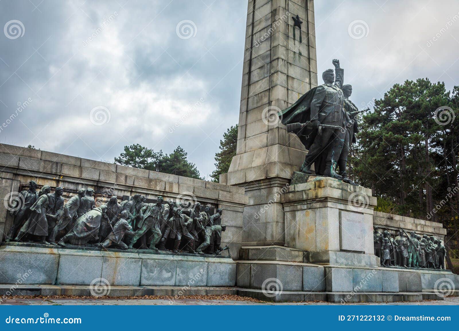 Soviet Army Monument for WWII in Sofia, Bulgaria, Eastern Europe ...