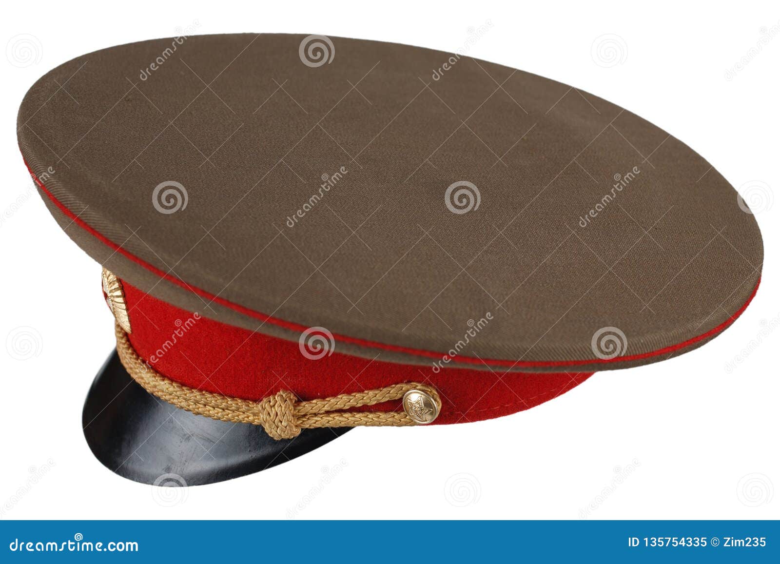 Soviet Army Officer Cap Isolated on White Background Stock Image ...