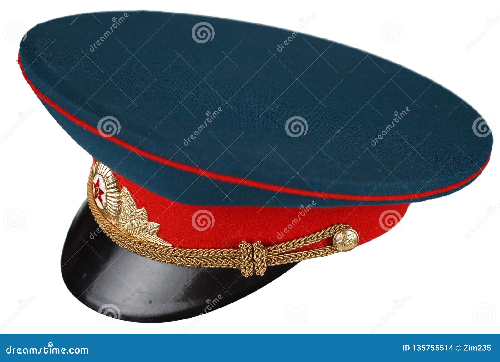 Soviet Army Officer Cap Isolated on White Background Stock Photo ...