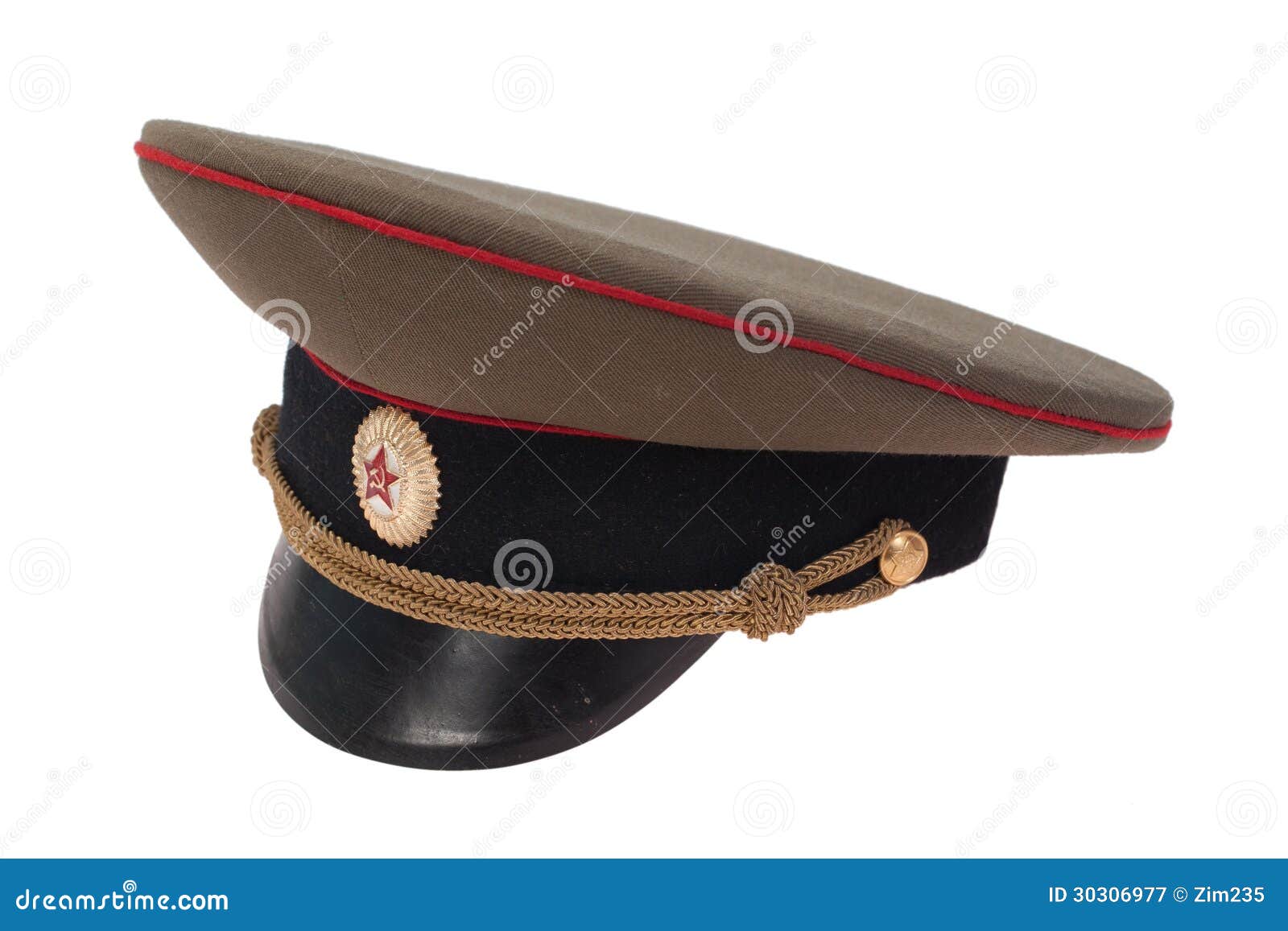 Soviet army officer s cap stock image. Image of uniform - 30306977