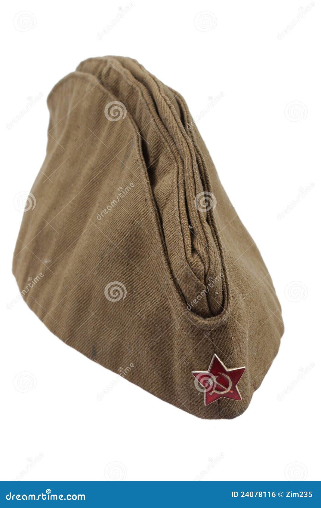 Soviet Army Soldiers Forage-cap. Stock Photo - Image of worn, soviet ...