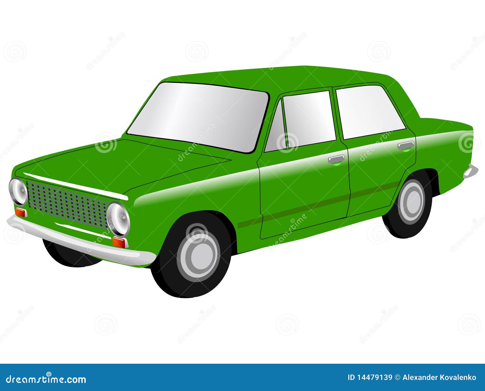 Soviet car Lada stock vector. Illustration of zhiguli - 14479139