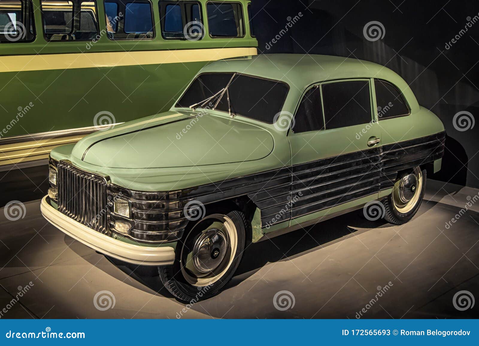 Soviet car 1950 REAF 50 editorial stock photo. Image of show - 172565693