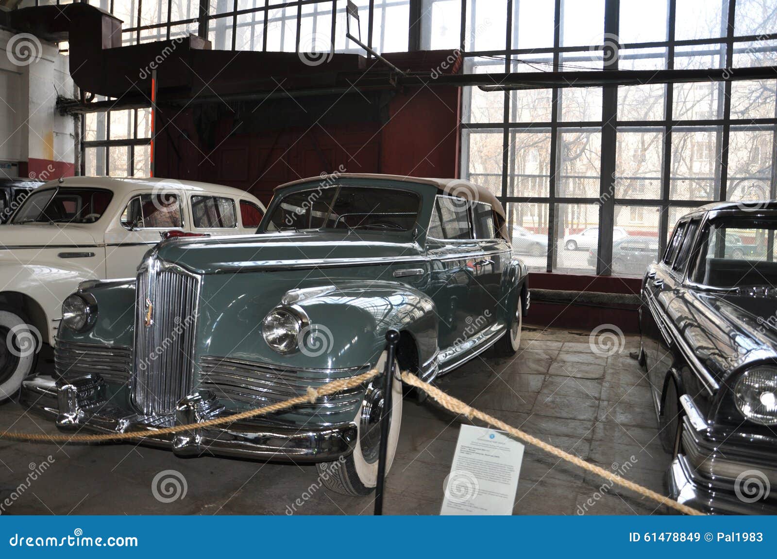 Soviet car ZIS 110 Cabrio editorial stock image. Image of retro - 61478849