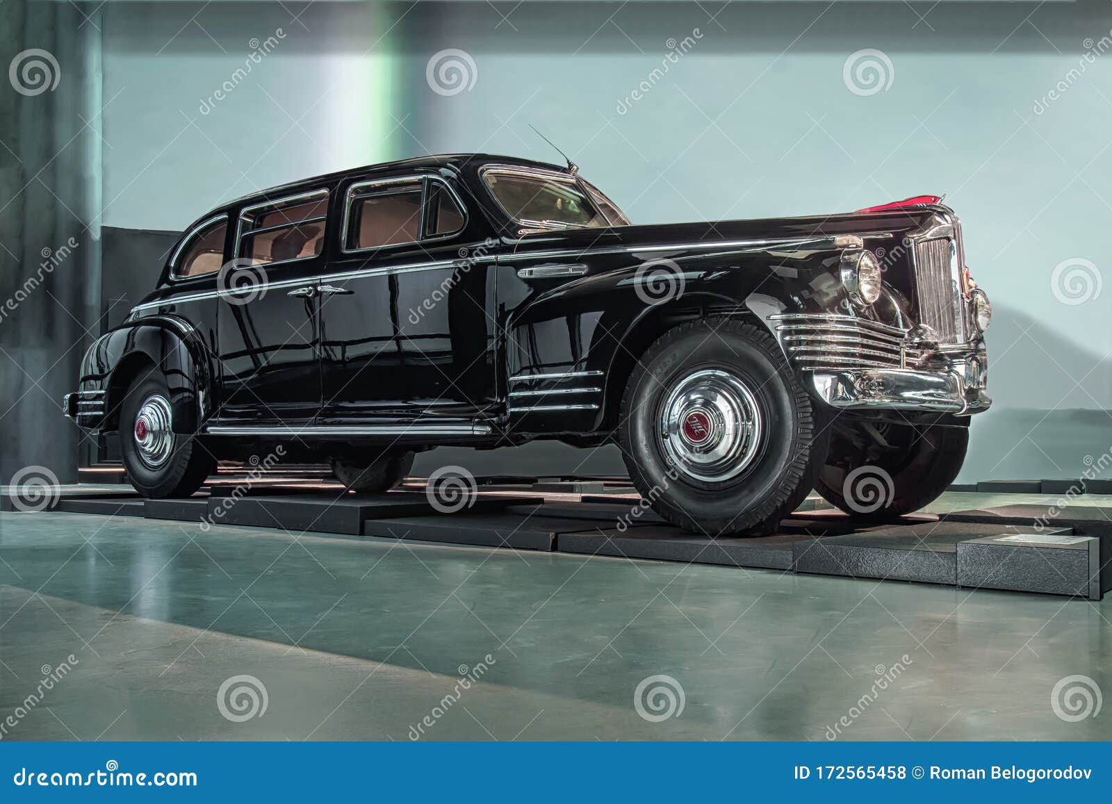 Soviet car 1949 ZIS 115 editorial stock photo. Image of design - 172565458