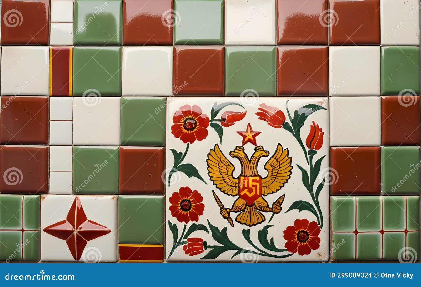 Soviet Ceramic Tile Texture, Classic And Old School With 8K Resolution ...