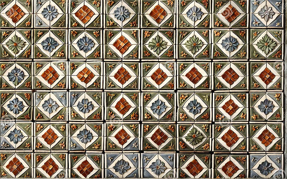 Soviet Ceramic Tile Texture, Classic and Old School with 8K Resolution ...