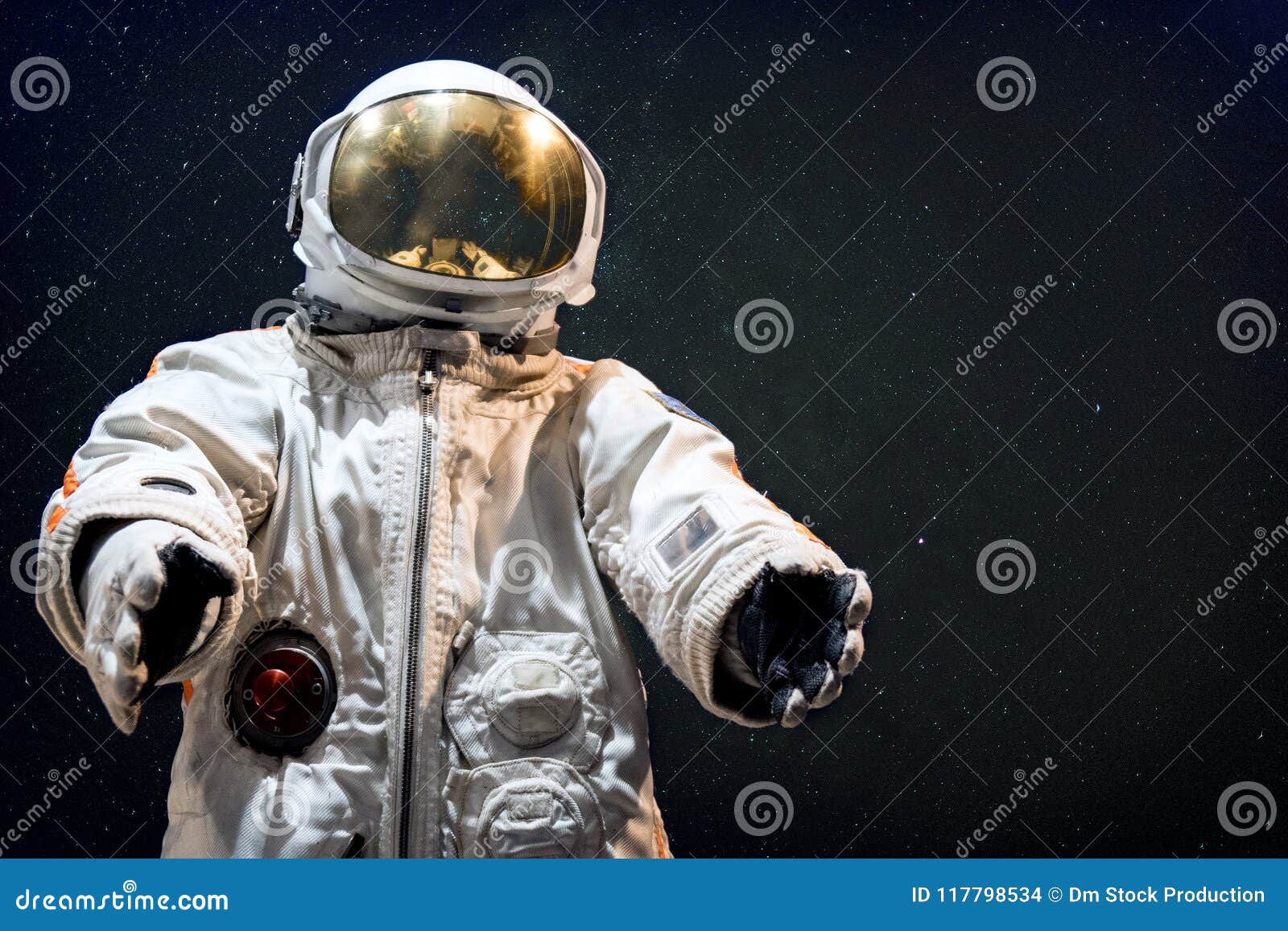 Soviet Cosmonaut in Outer Space. Stock Photo - Image of deep ...