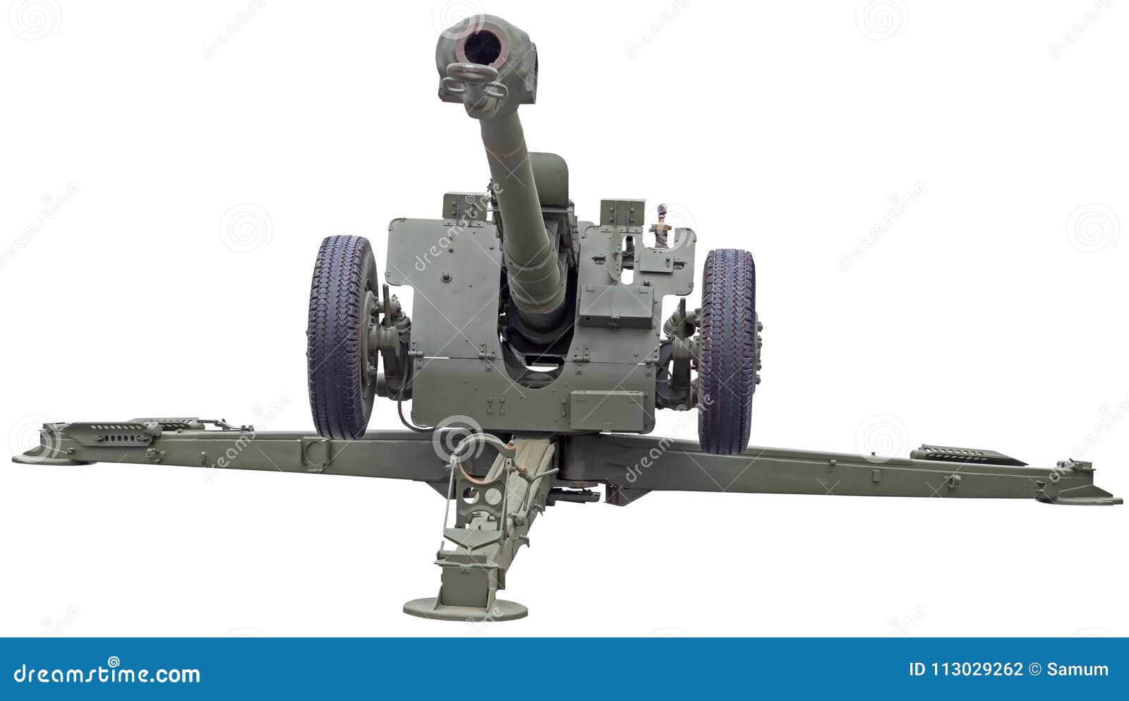 Soviet D-30 howitzer stock photo. Image of howitzer - 113029262