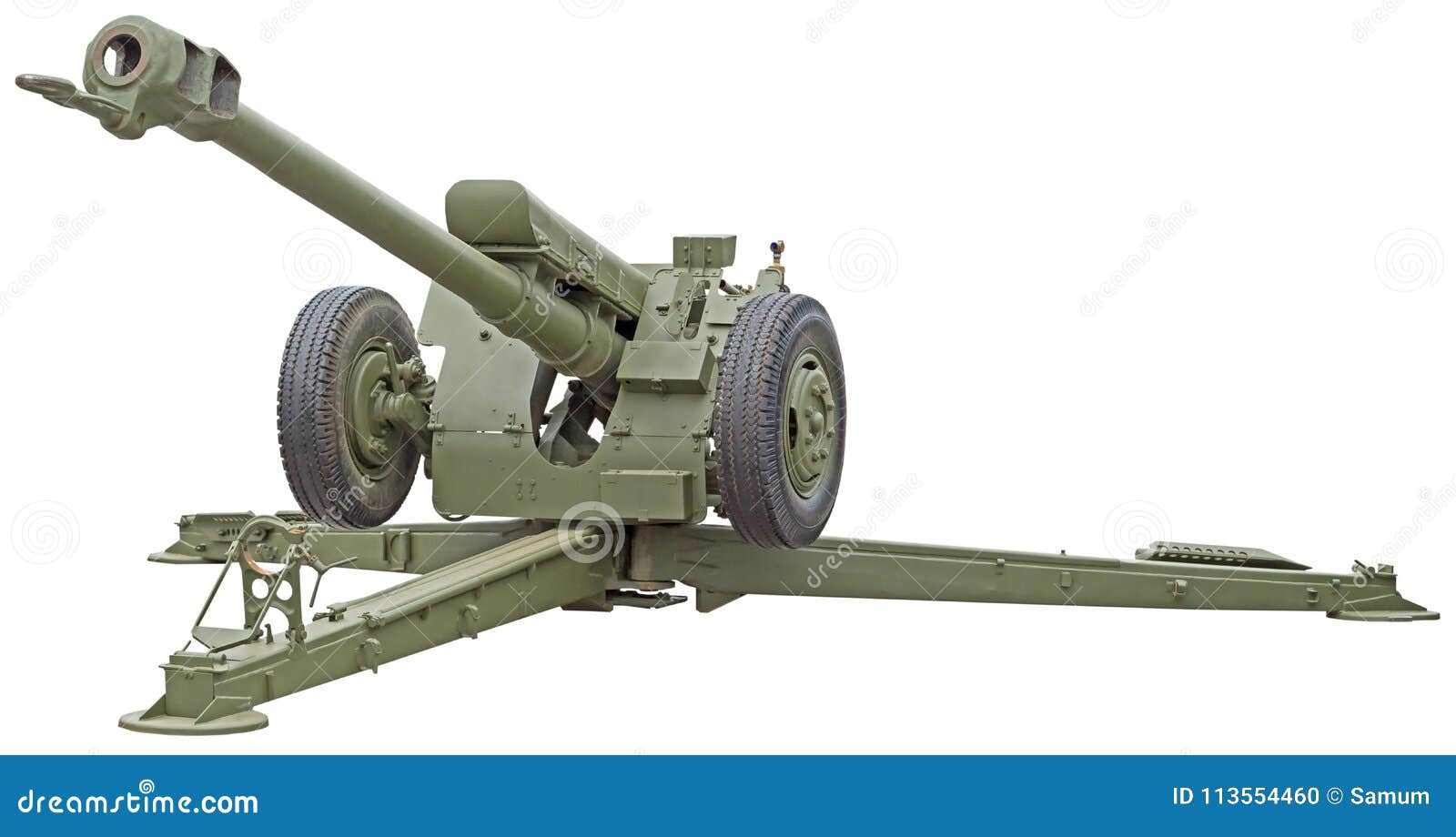 Howitzer Gun From WW2 Royalty-Free Stock Photography | CartoonDealer ...