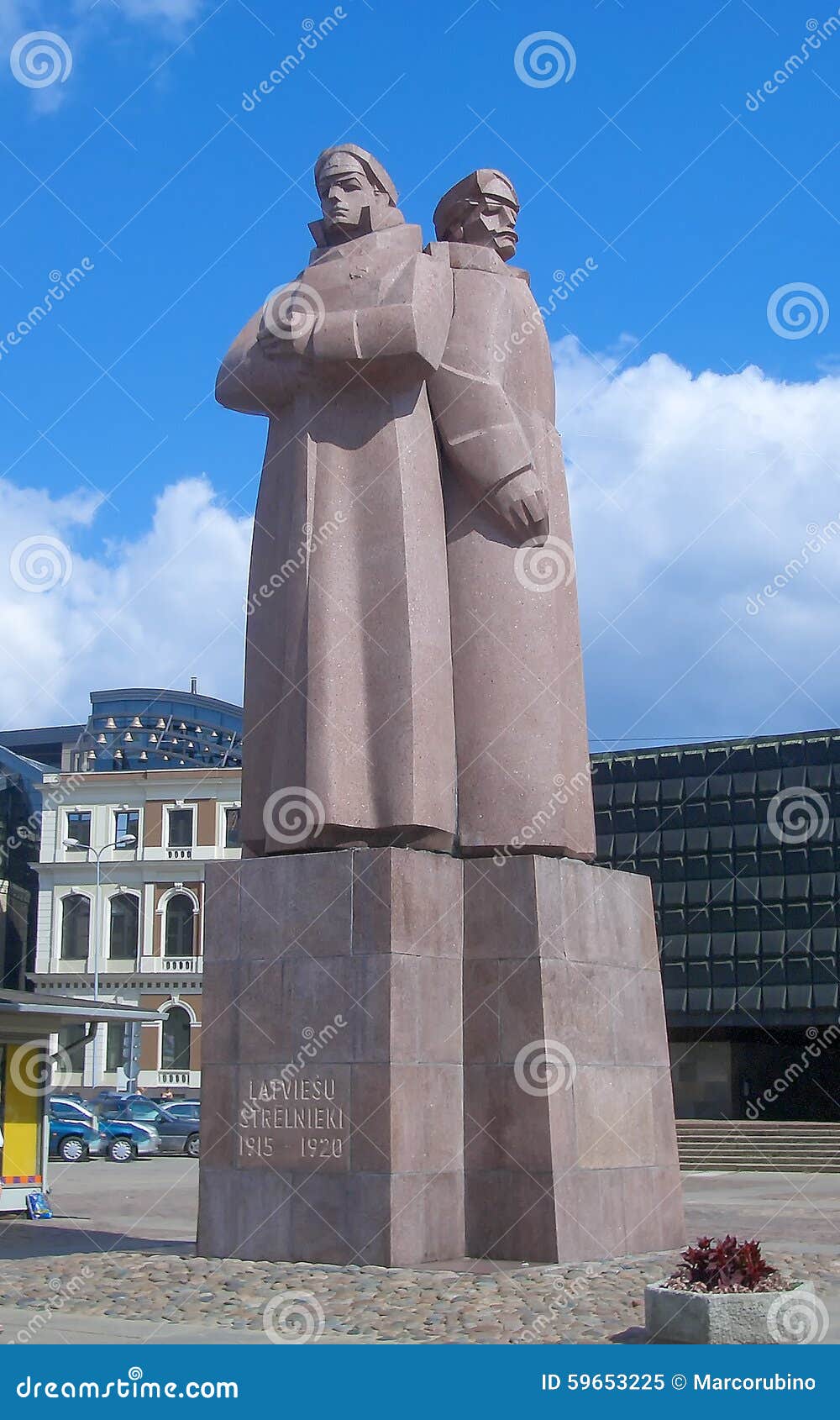 Soviet Era Monument for the Latvian Riflemen in Riga, Latvia. Stock ...