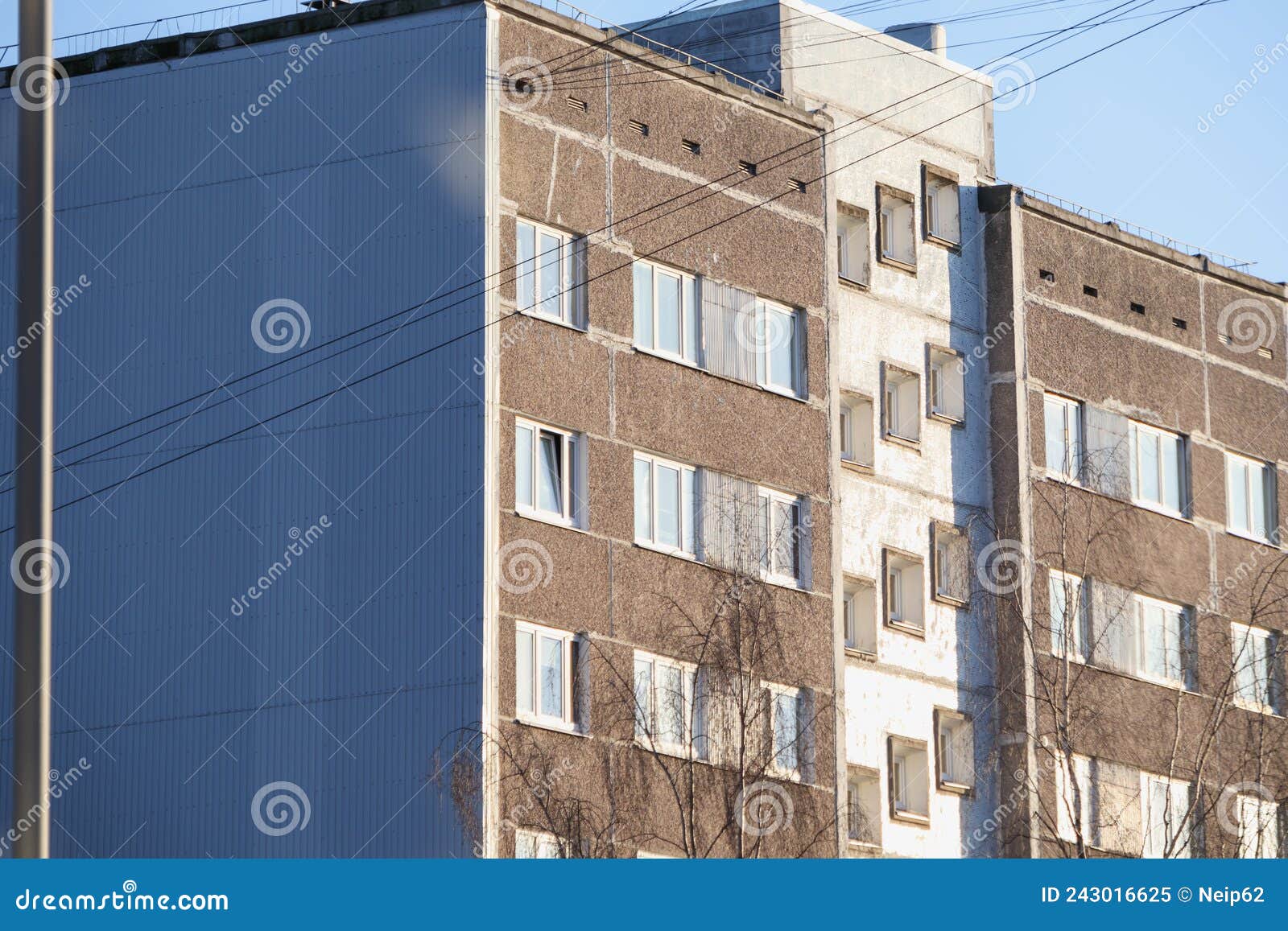During the Soviet Era, a Multi-storey Building Was Built of Concrete ...