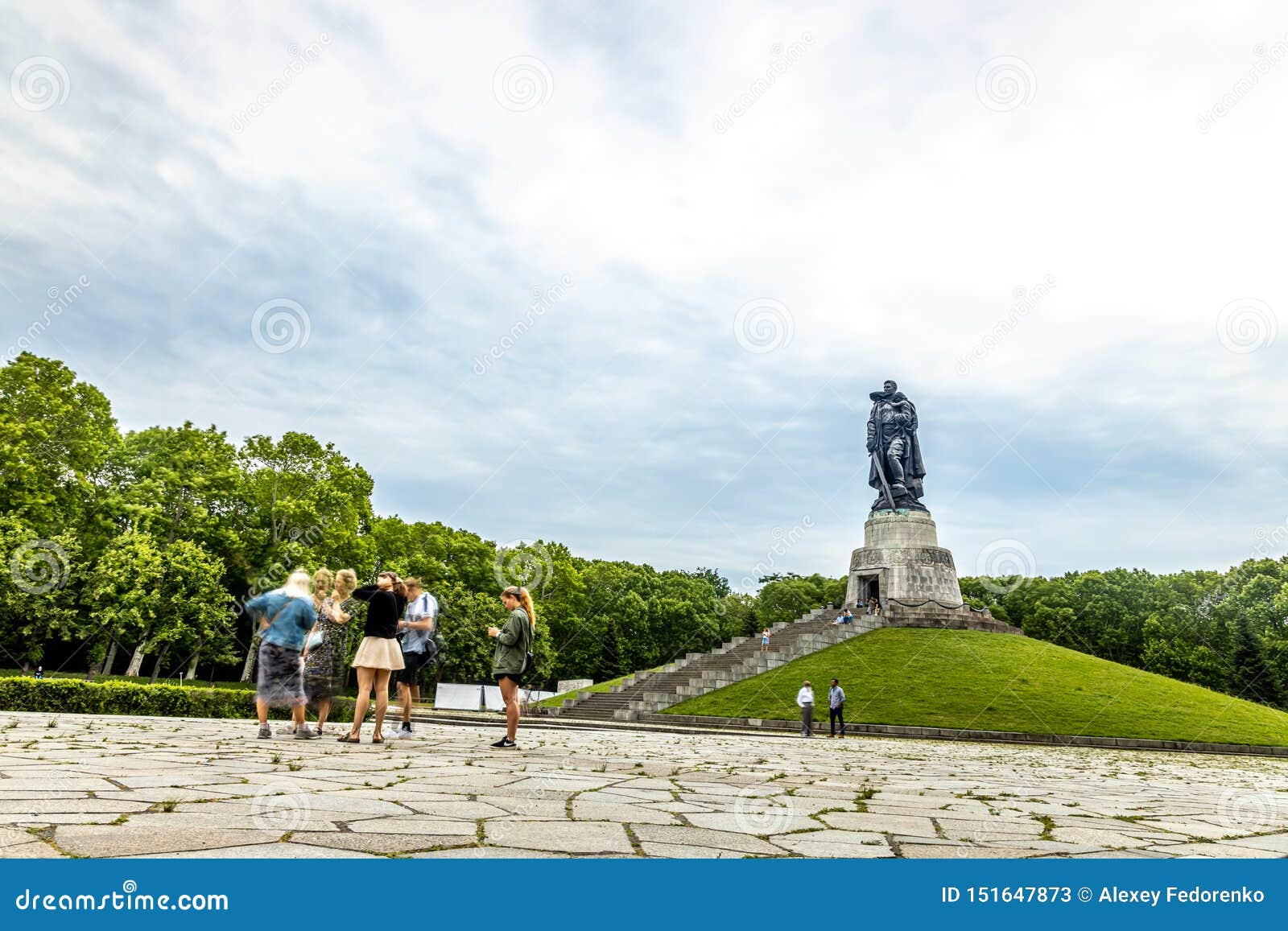 Soviet Era Treptow Park in East Berlin Editorial Stock Photo - Image of ...